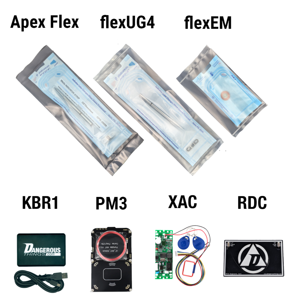 Flex Fun Bundle - RFID & NFC Chip Implants and Biohacking products